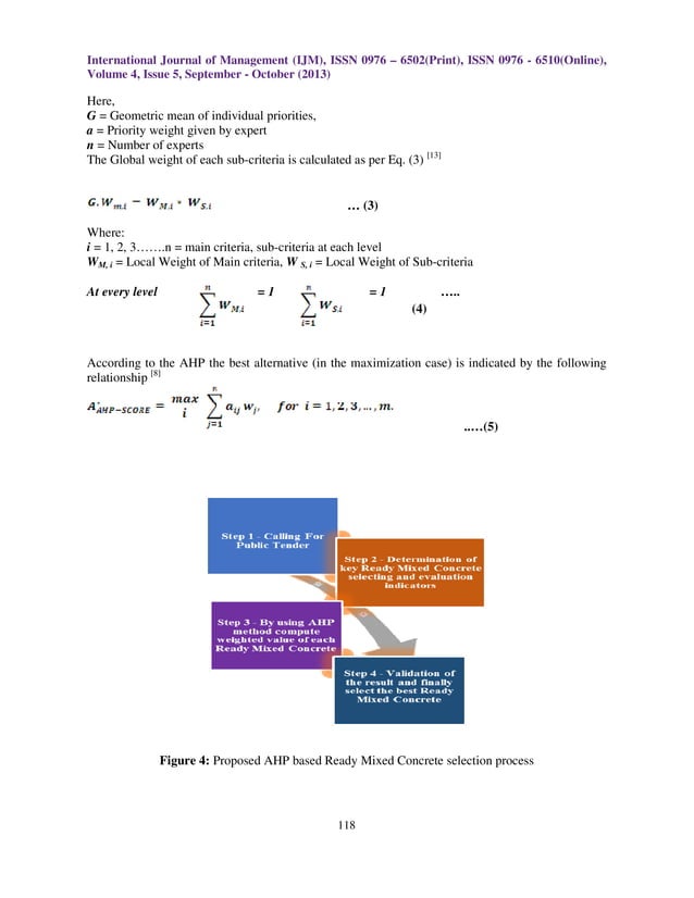 READY MIXED CONCRETE SELECTION FOR INFRASTRUCTURE DEVELOPMENT THROUGH ANALYTIC HIERARCHY PROCESS ...