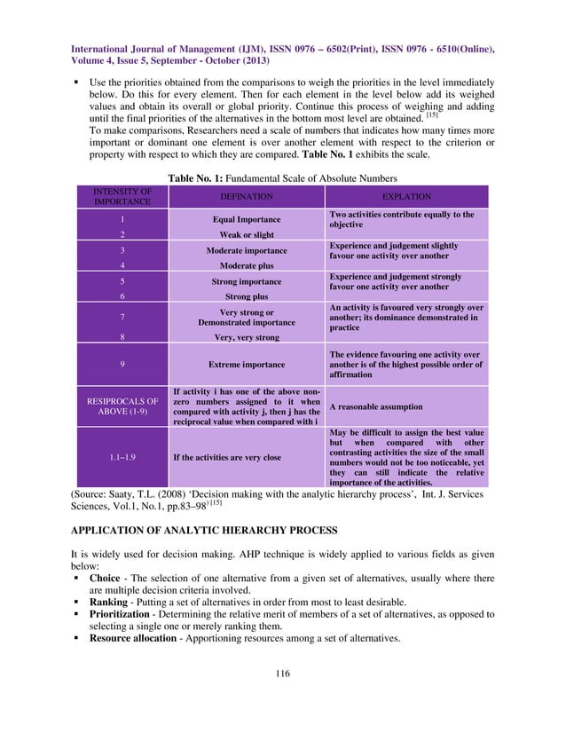 READY MIXED CONCRETE SELECTION FOR INFRASTRUCTURE DEVELOPMENT THROUGH ANALYTIC HIERARCHY PROCESS ...
