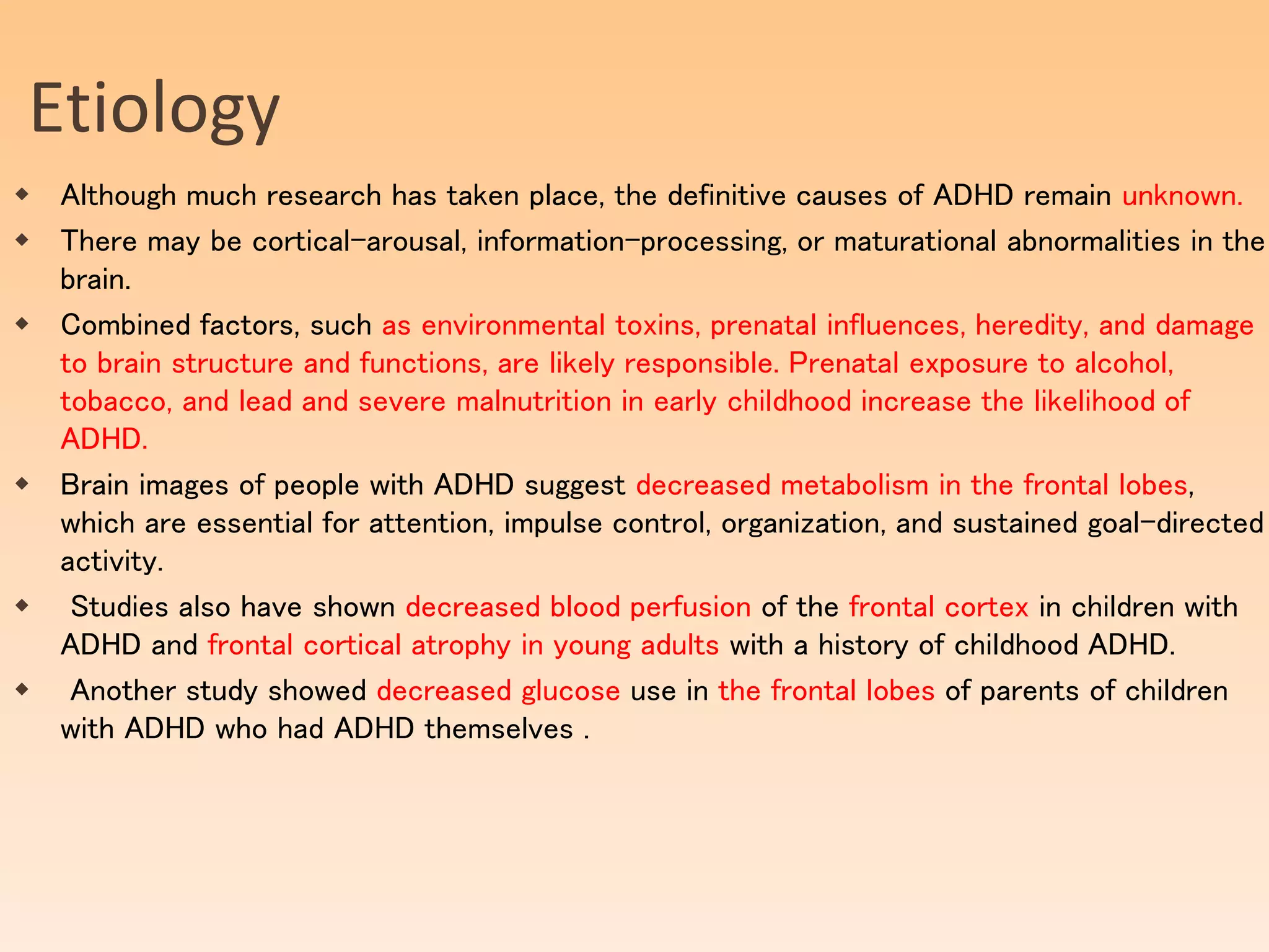 ATTENTION DEFICIT HYPERACTIVITY DISORDER | PPT