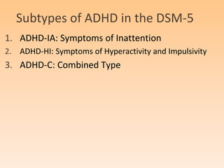 ATTENTION DEFICIT HYPERACTIVITY DISORDER | PPT