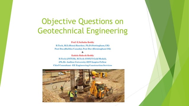 Objective Questions on Geotechnical Engineering | PDF
