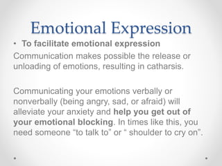 5. functions of communication and speaker's purpose | PPTX