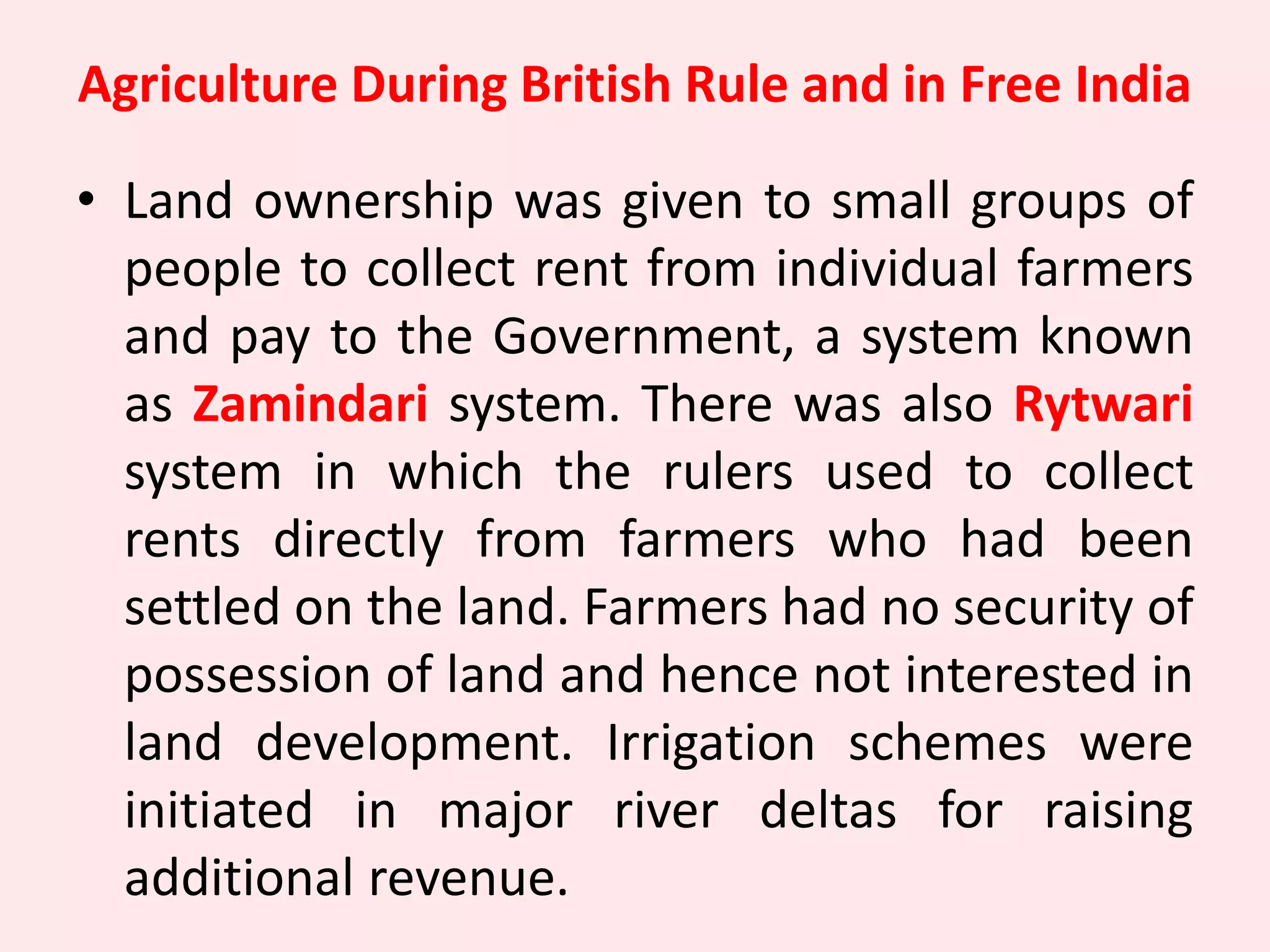 HISTORY OF AGRICULTURAL DEVELOPMENT IN ANCIENT INDIA, AGRICULTURE IN ...