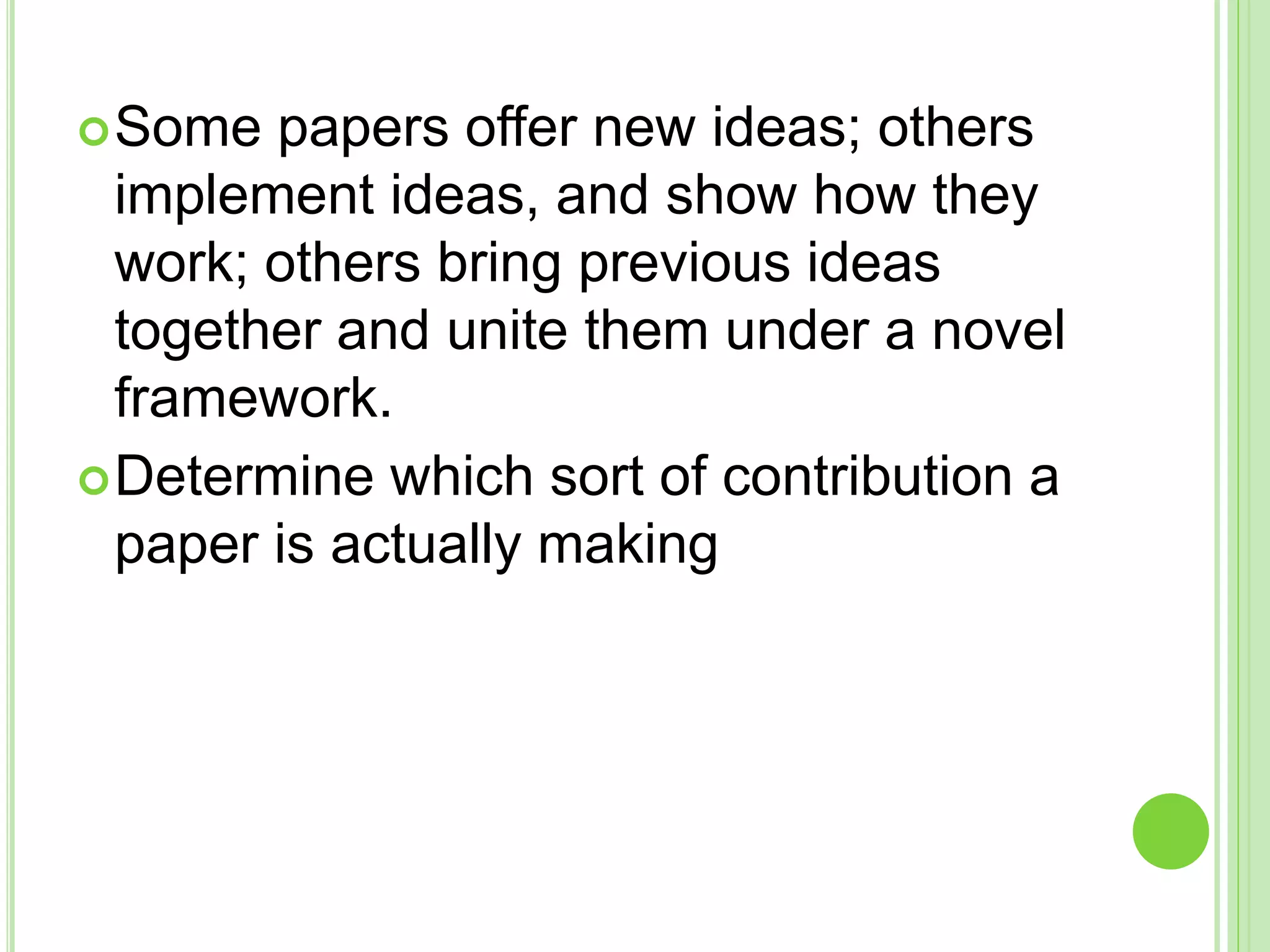 Practical guide: How to read research paper? | PPTX