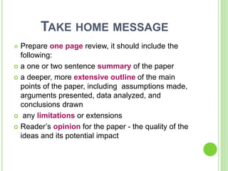 Practical guide: How to read research paper? | PPTX