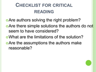 Practical guide: How to read research paper? | PPTX