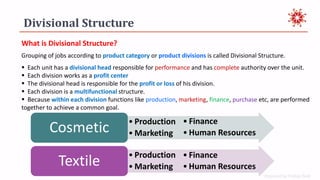 5.5 Divisional Structure : XII Business Studies | PPT