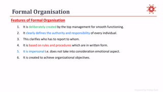 5.6 Formal Organisation : XII Business Studies | PPTX