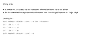 5. configuring multiple switch with files | PPT