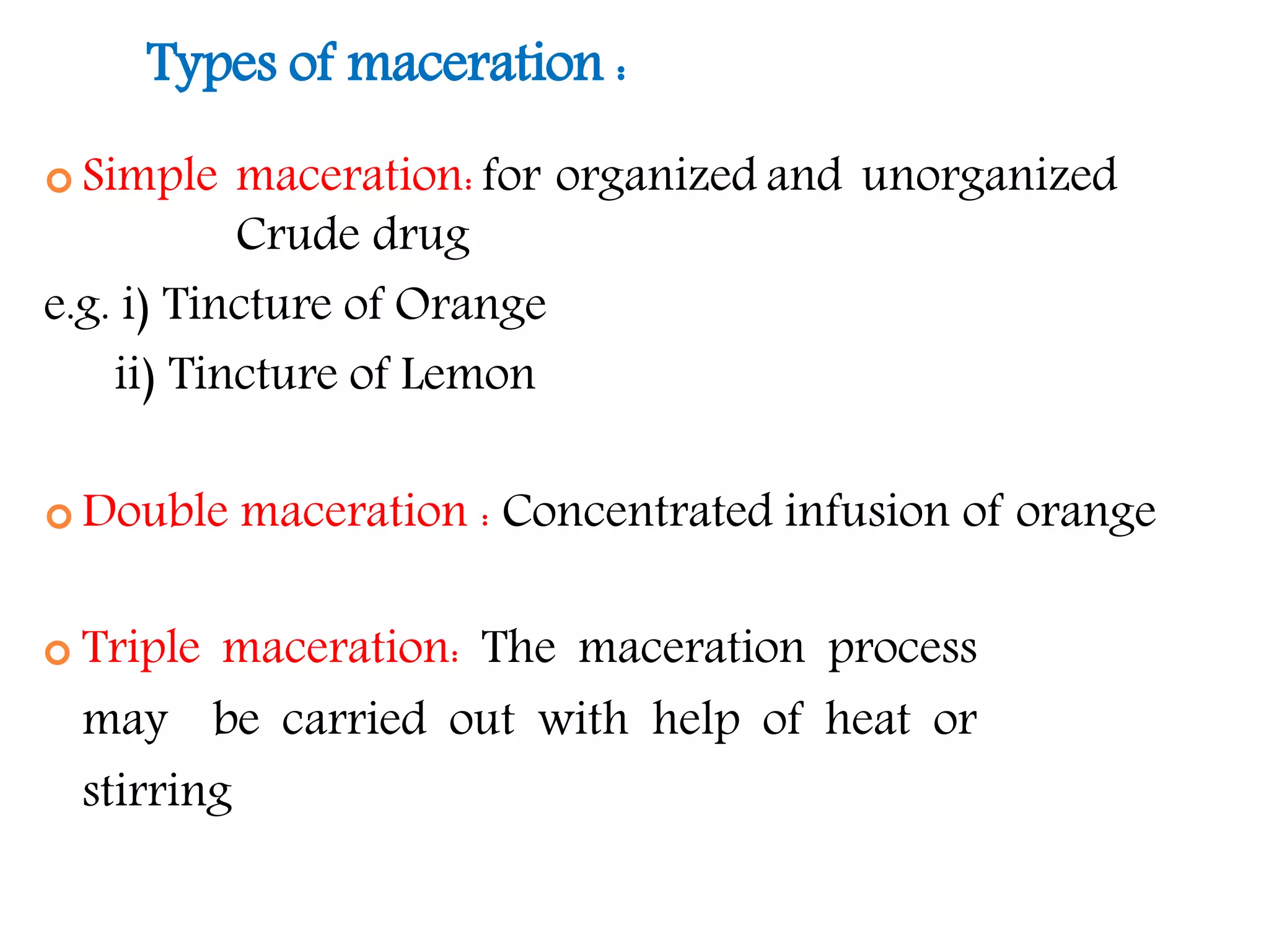 Extraction and galenicals | PPTX