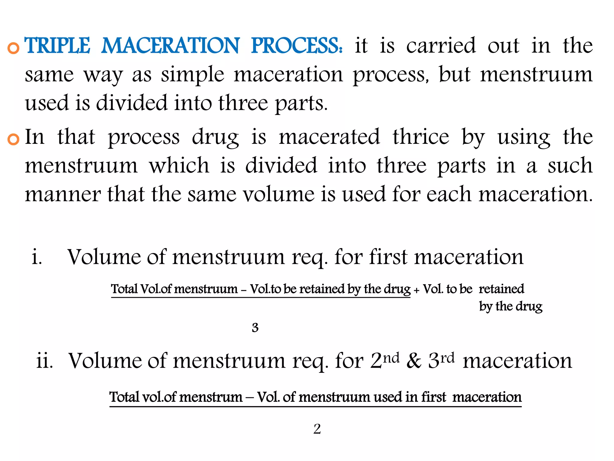 Extraction and galenicals | PPTX