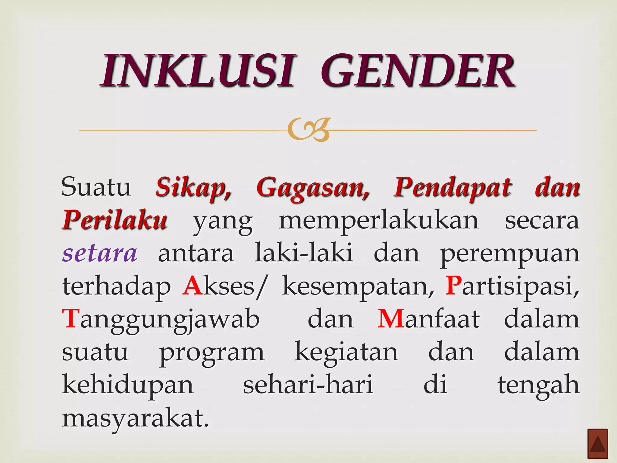 5. Kesetaraan dan Keadilan gender | PPTX
