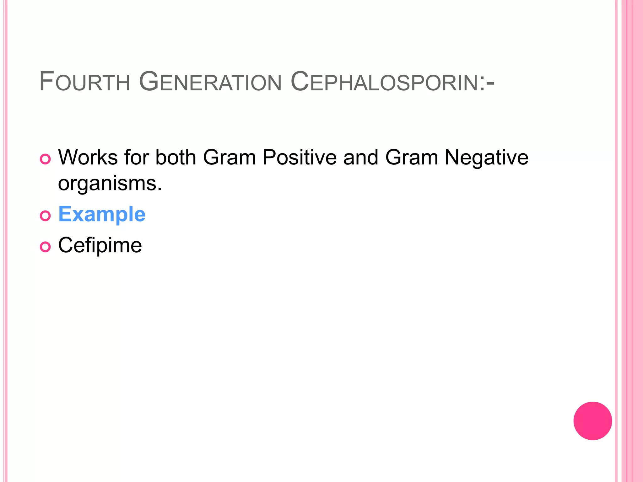 5 Cephalosporin Pptx