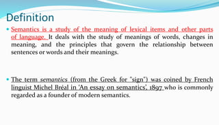 Semantics introduction | PPT
