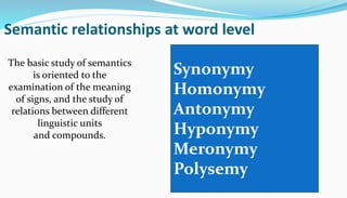 Semantics introduction | PPT