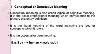 Types of meanings | PPT