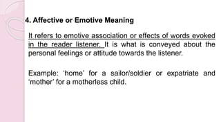 Types of meanings | PPT