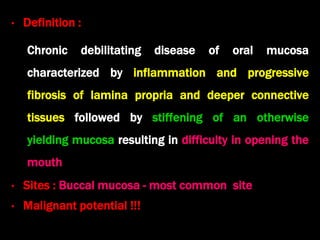 5. non neoplastic diseases of the oral cavity | PPT