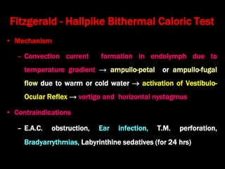 5. routine clinical tests of vestibular function kk | PPT