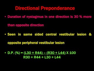 5. routine clinical tests of vestibular function kk | PPT