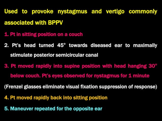 5. routine clinical tests of vestibular function kk | PPT | Ear, Nose ...