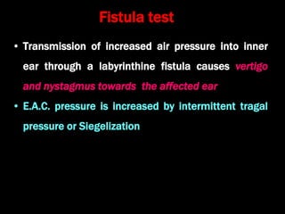 5. routine clinical tests of vestibular function kk | PPT