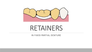 COMPONENTS OF FIXED PARTIAL DENTURE | PPTX