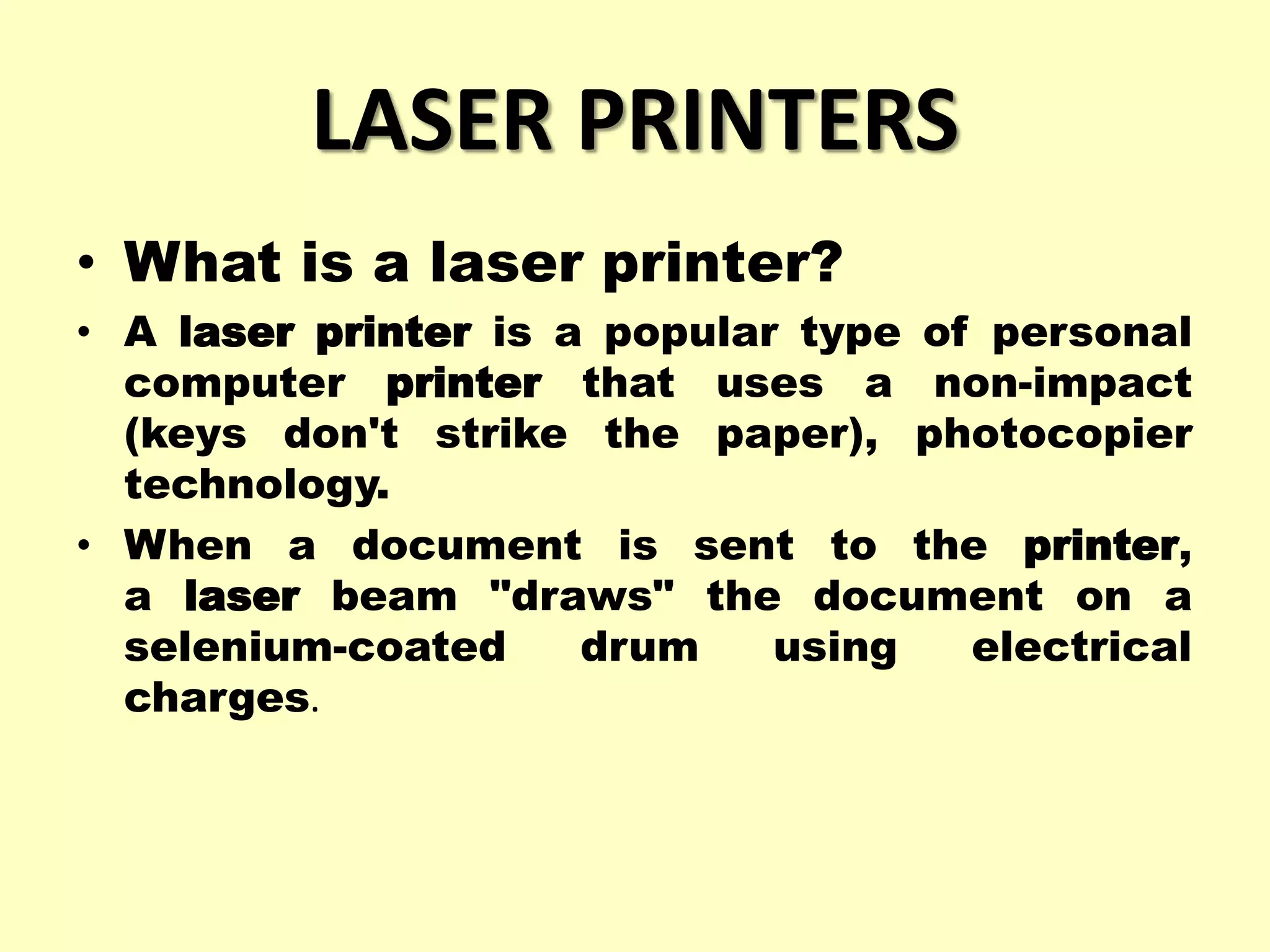 impact and non impact printers | PPTX