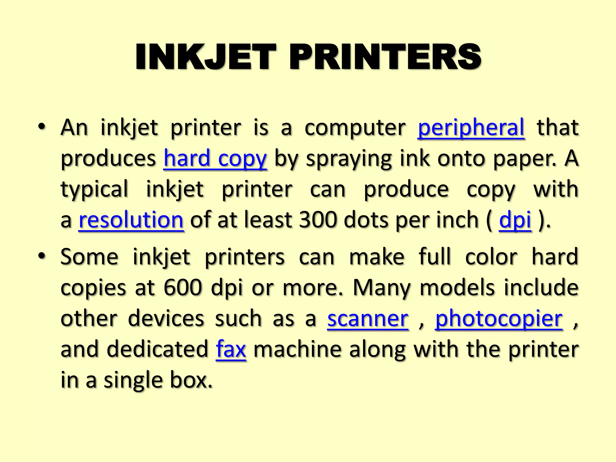 impact and non impact printers | PPTX