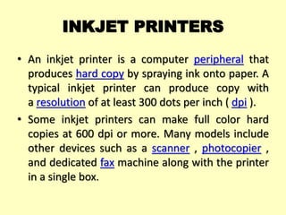 impact and non impact printers | PPTX