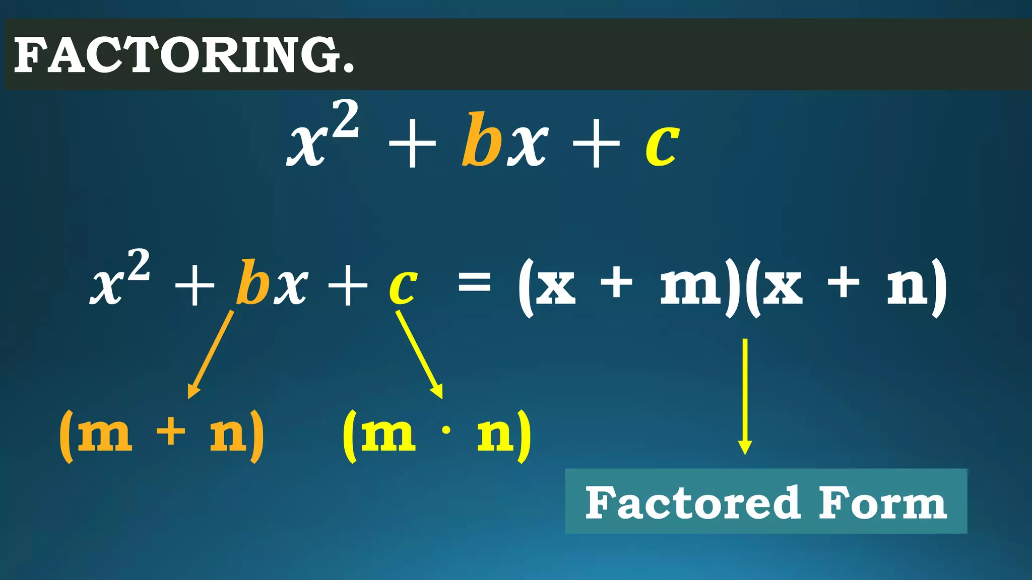 Factoring Quadratic Trinomials | PDF