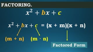 Factoring Quadratic Trinomials | PDF