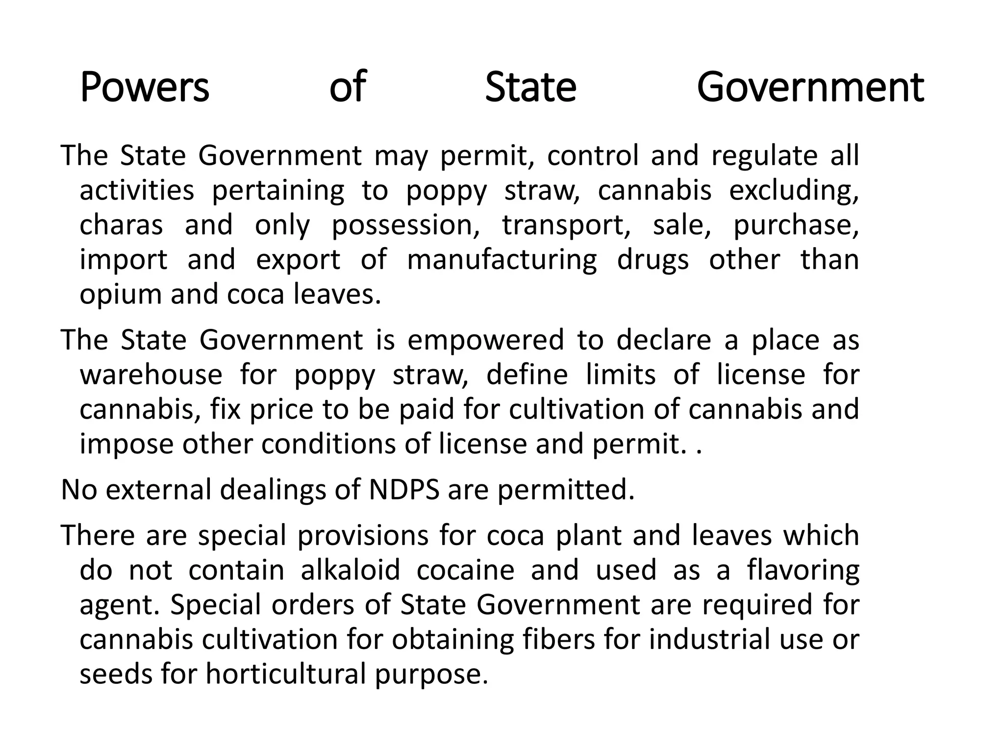 The narcotic drugs and psychotropic substances (NDPS) act, 1985 and ...