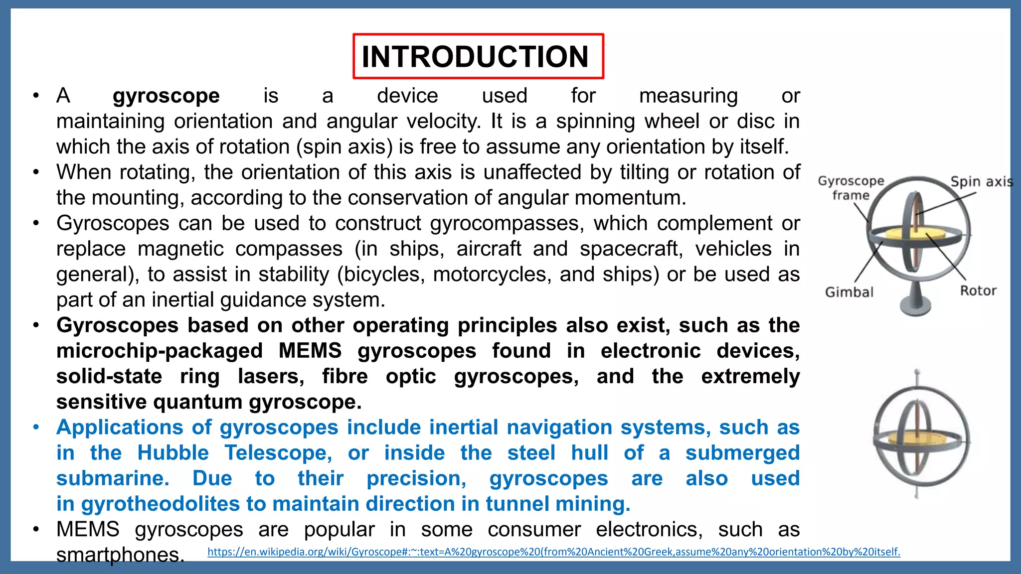 5.1 gyroscope introduction | PPTX