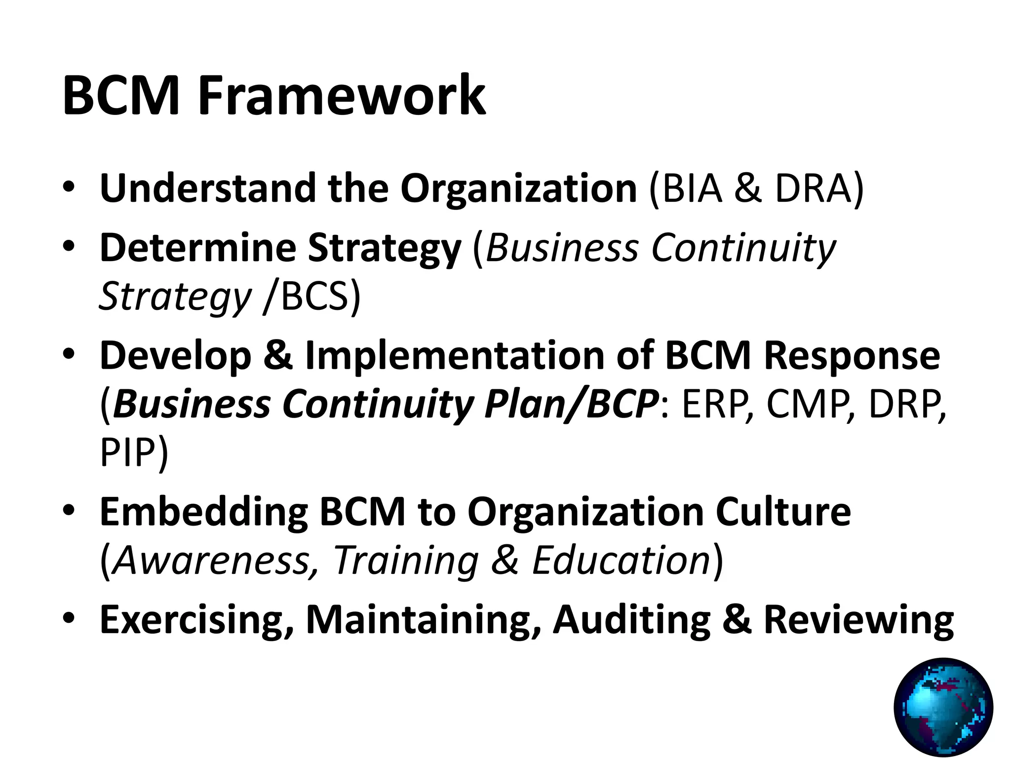 Teknik Penerapan, Perencanaan dan Implementasi Kebijakan BCM _ Materi ...