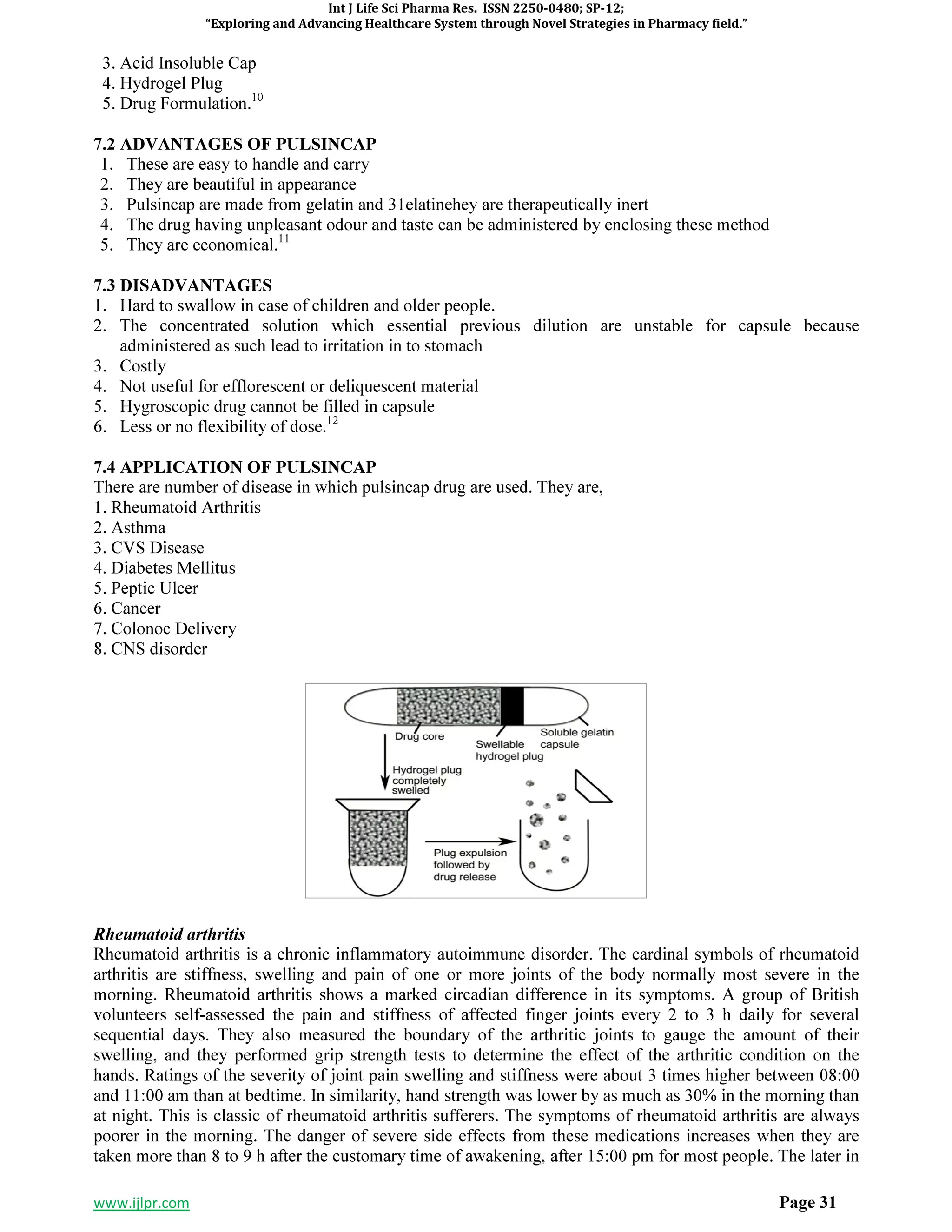 PULSINCAP: A COMPREHENSIVE REVIEW | PDF