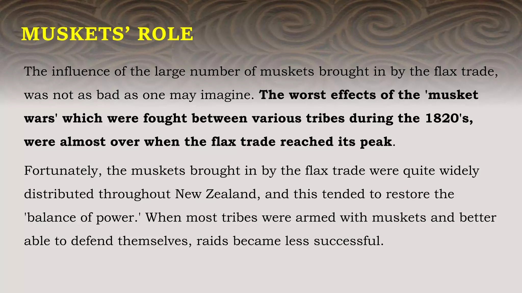 TREATY OF WAITANGI - THE MUSKET WARS | PPTX