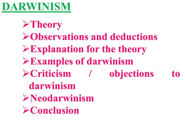 Darwinism | PDF | Genetics | Science