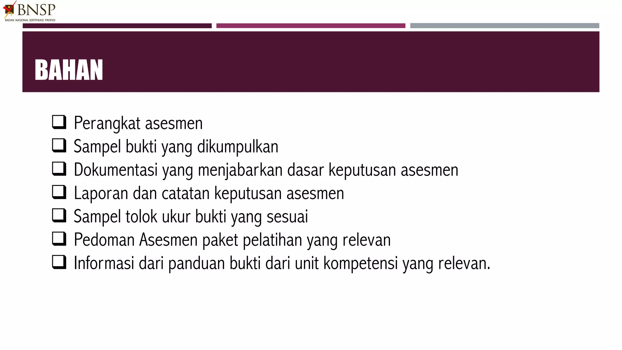 BNSP Modul Memberikan Kontribusi Dalam Validasi Asesmen | PDF
