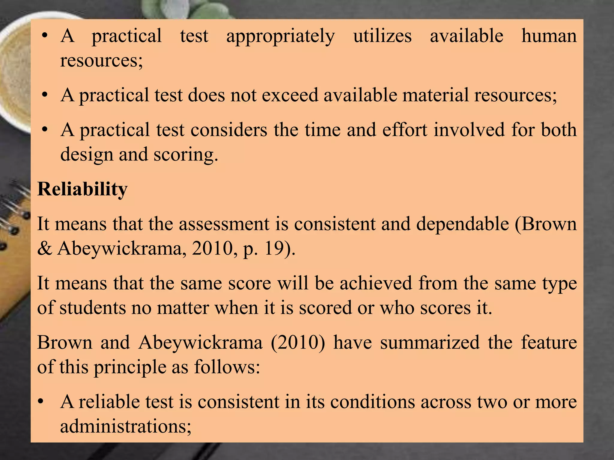 ASSESSMENT: PRINCIPLES OF ASSESSMENT | PPT