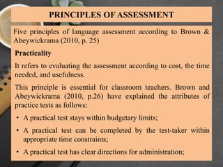 ASSESSMENT: PRINCIPLES OF ASSESSMENT | PPT