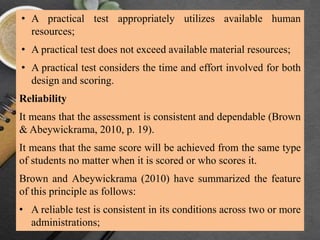 ASSESSMENT: PRINCIPLES OF ASSESSMENT | PPT