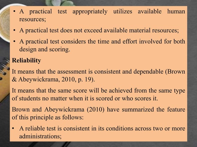 ASSESSMENT: PRINCIPLES OF ASSESSMENT | PPT