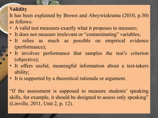 ASSESSMENT: PRINCIPLES OF ASSESSMENT | PPT