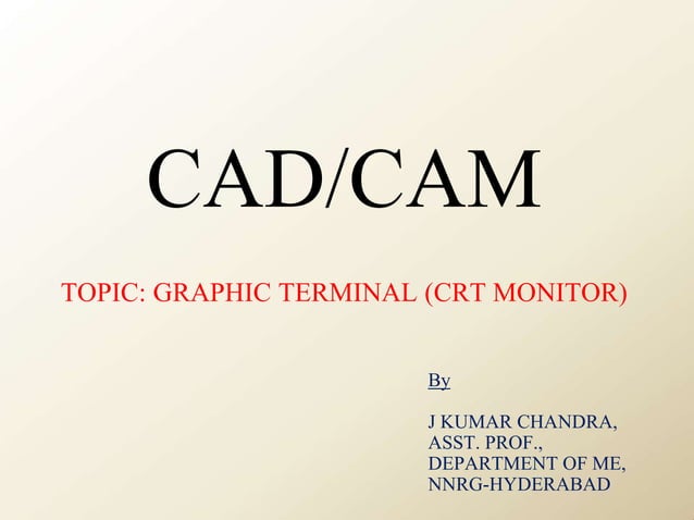 graphic terminal crt monitor | PPT