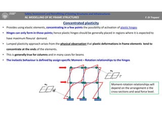 Nonlinear modelling of RC frame structures | PDF