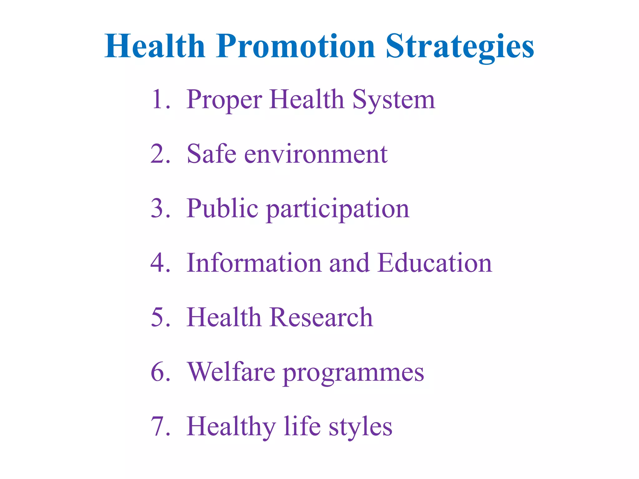 Health promotion & Health maintenance | PPTX