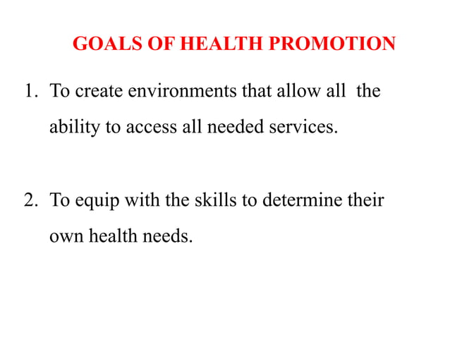 Health promotion & Health maintenance | PPTX | Nutrition | Healthy Living