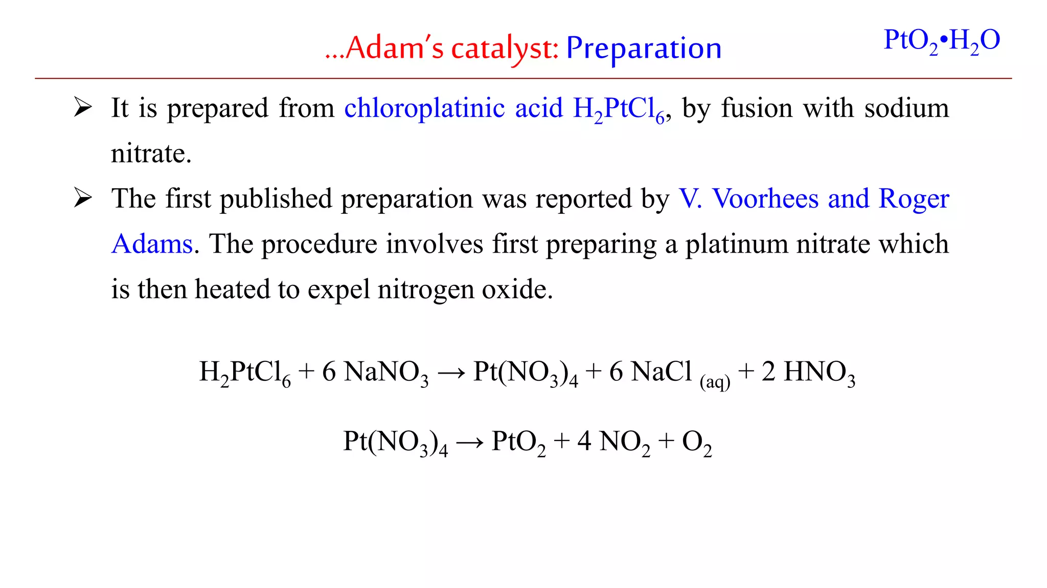 5. Lindlar & adam's catalyst | PPT