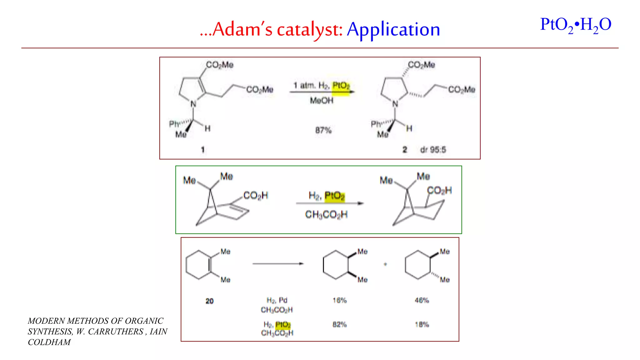 5. Lindlar & adam's catalyst | PPT